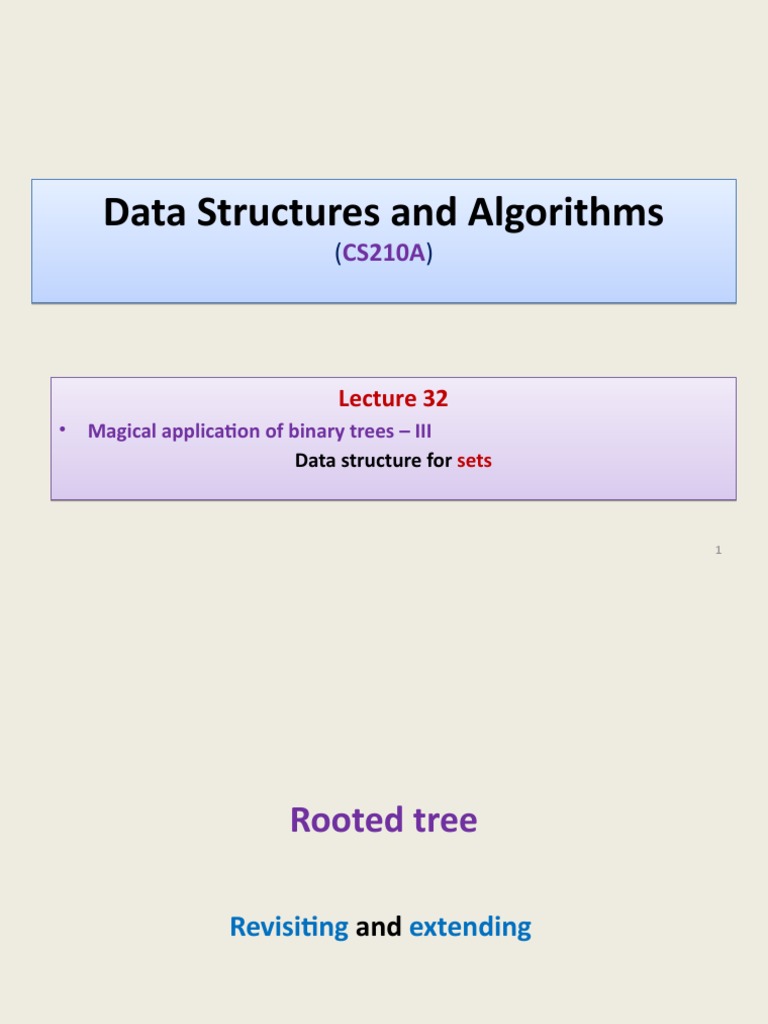 CS210 Lecture 32 Magical Application Binary Tree III | PDF | Graph Theory | Combinatorics