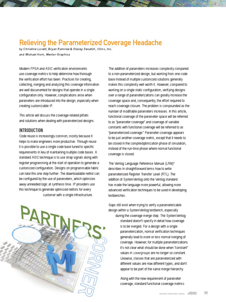 Relieving The Parameterized Coverage Headache - VH v8 I2 | Download Free PDF | Parameter ...