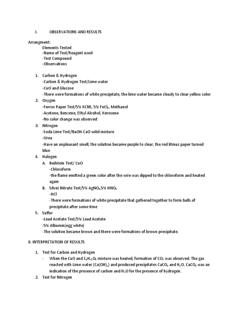 Org Chem Experiment 2 | PDF | Oxide | Chemical Reactions