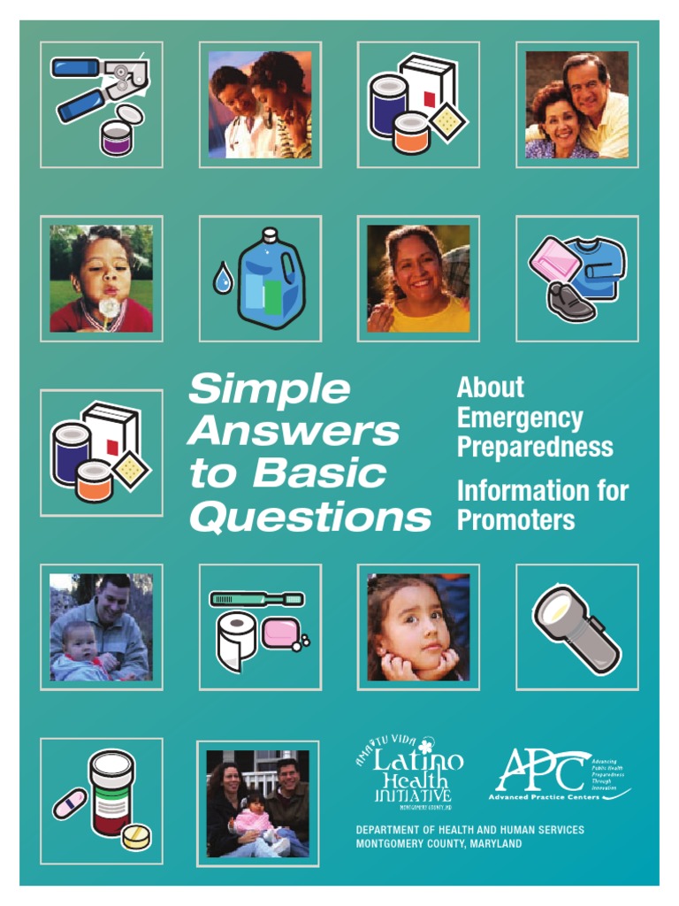 Simple Answers To Basic Questions: About Emergency Preparedness ...