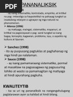 Ano Ang Quantitative Research Tagalog | PDF