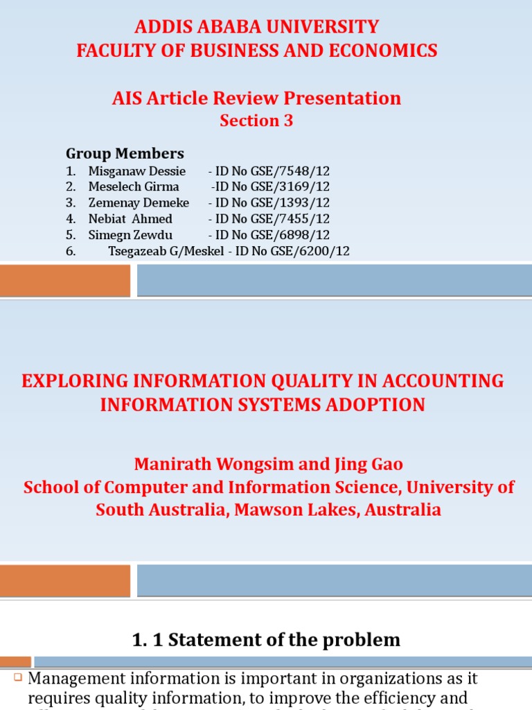 AIS Presentation Section 3 Group 4 | PDF | Intelligence Quotient ...