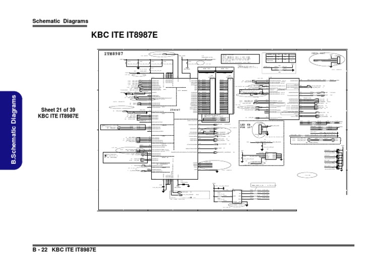 KBC Ite It8987E: Schematic Diagrams | PDF
