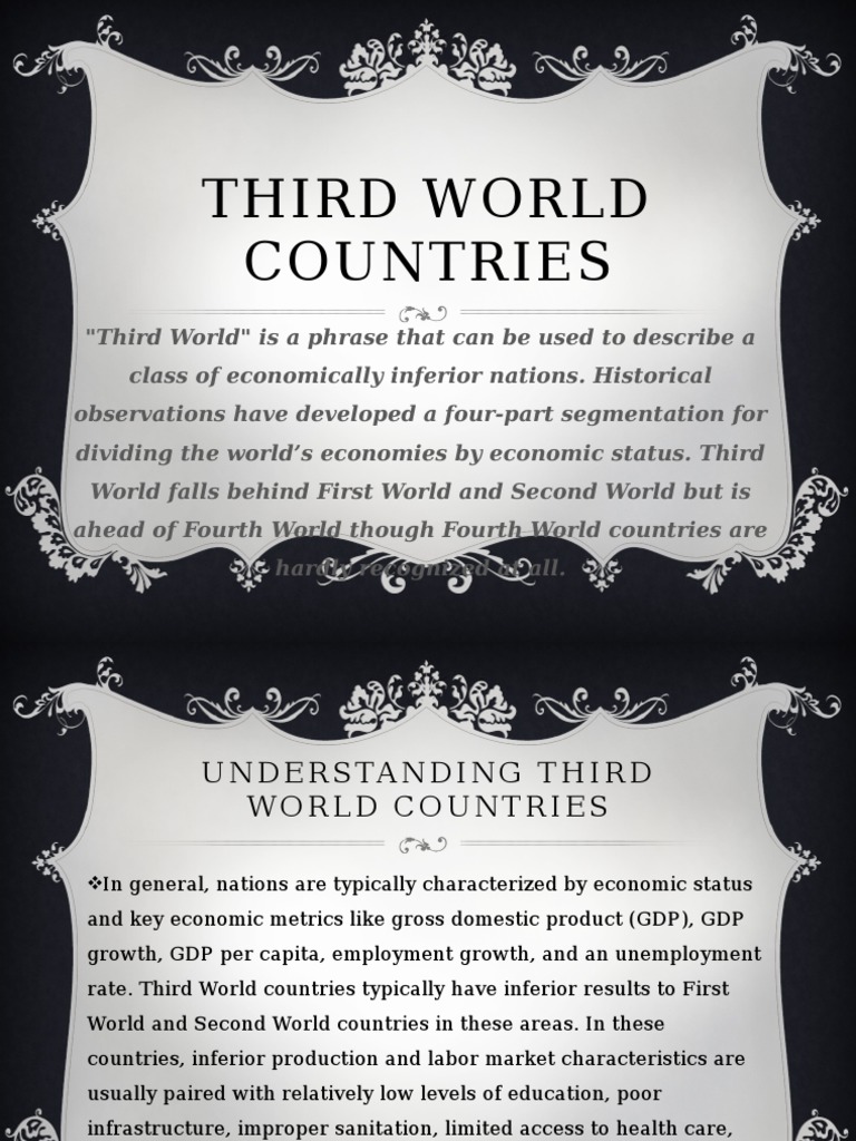 Third World Countries | PDF | Developing Country | Poverty
