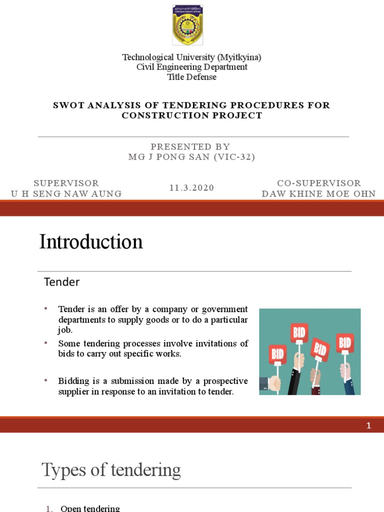 SWOT Analysis of Tendering Procedures | PDF | Swot Analysis | Economies