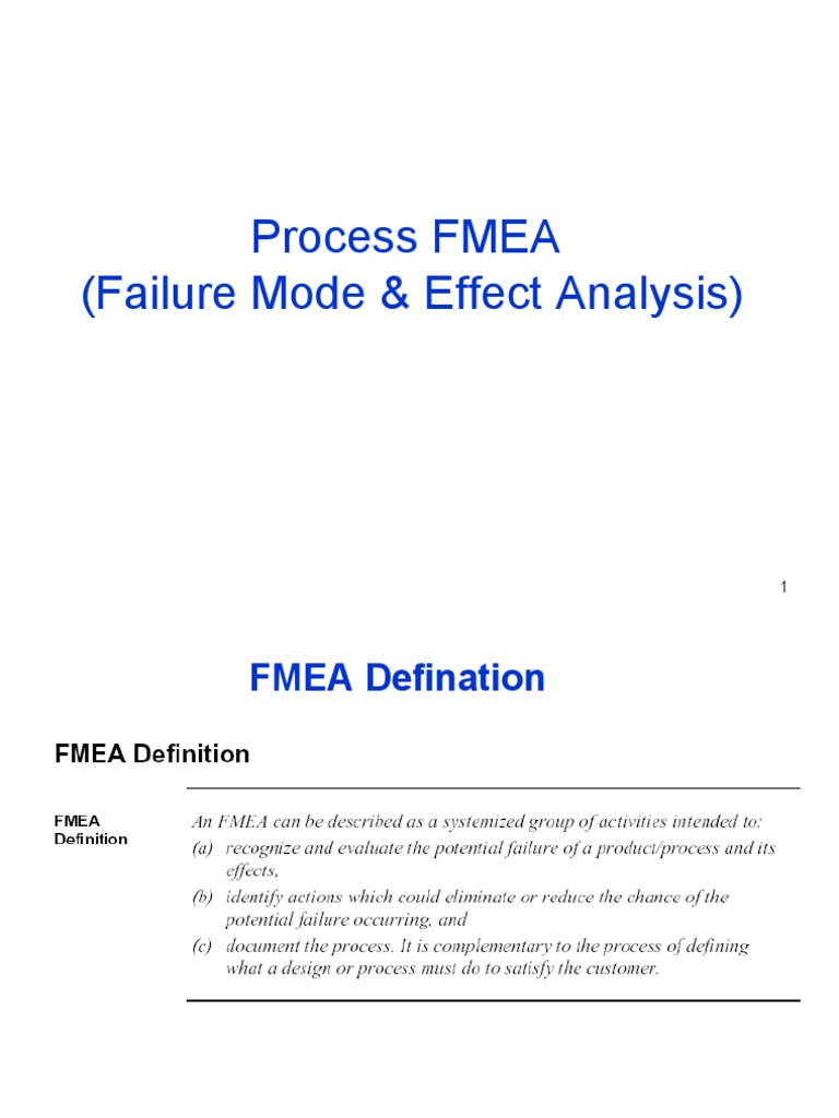 Process FMEA | PDF | Reliability Engineering | Evaluation