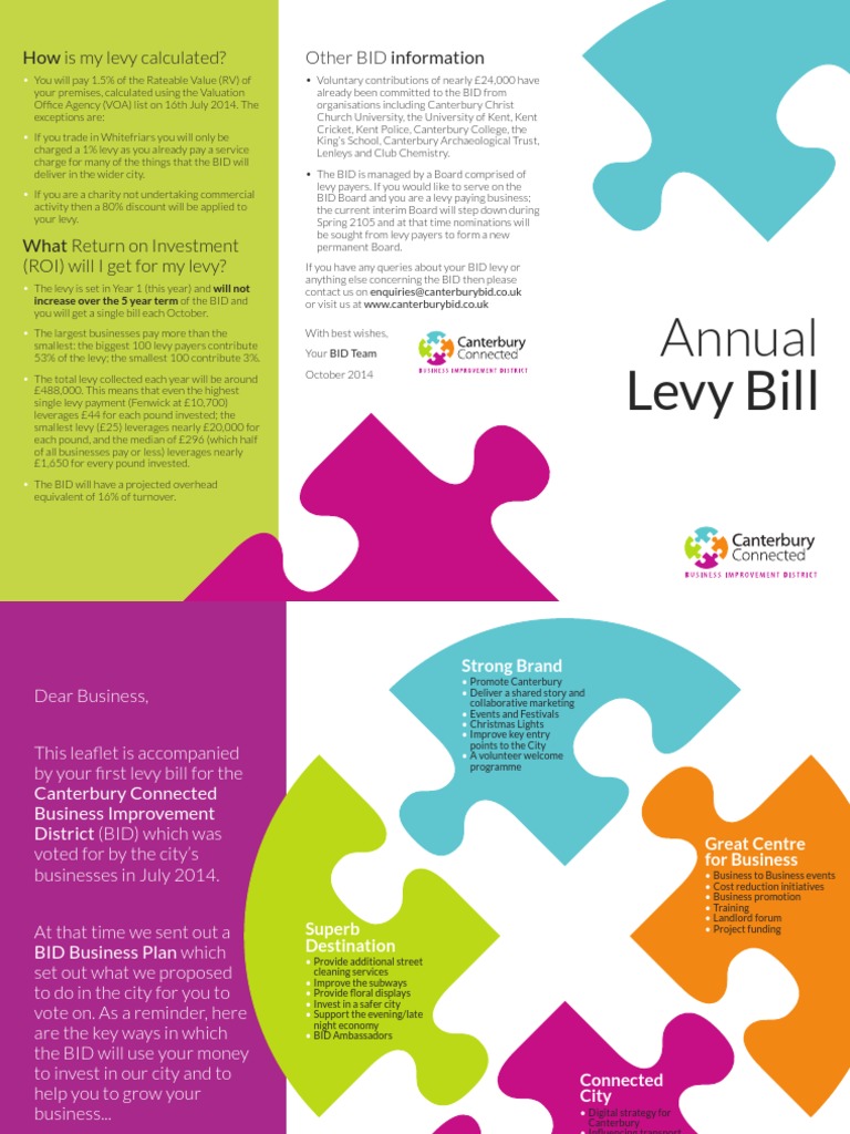 Annual Levy Bill: How Is My Levy Calculated? Other BID Information ...