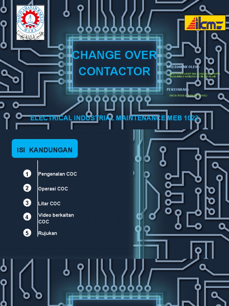 Change Over Contactor (COC) / Sesentuh Tukar Alih | PDF