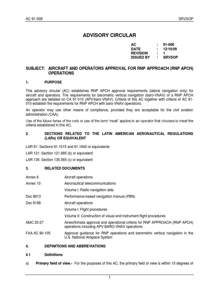 RNP APCH Approval Guide | PDF | Measuring Instrument | Water Transport
