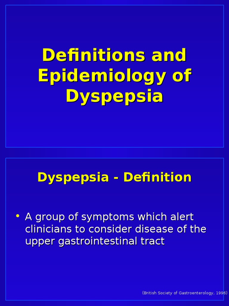 02 Dyspepsia | PDF | Indigestion | Gastroesophageal Reflux Disease