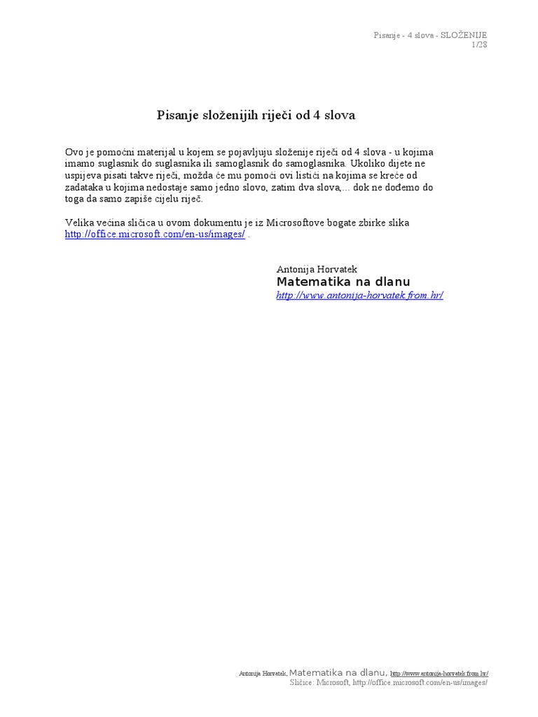 Dopisi Slova Koja Nedostaju | PDF