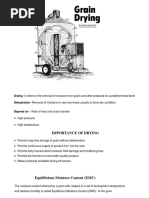 Seed Drying Principles and Types of Dryers | PDF | Seed | Humidity
