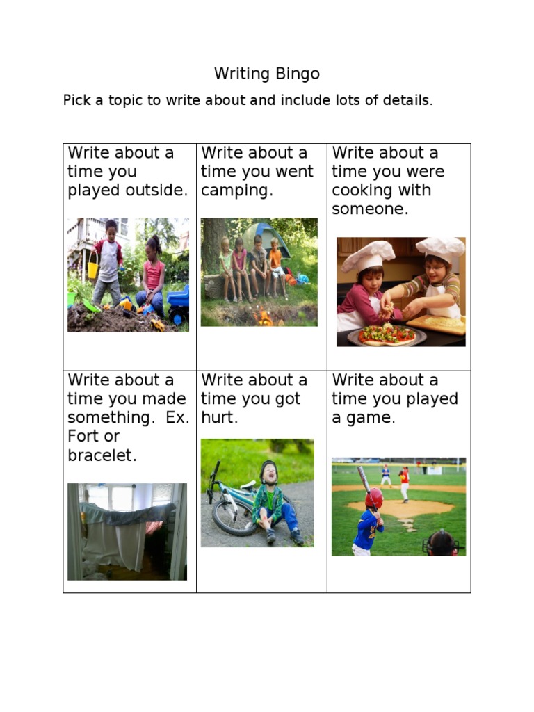 Creative Writing Prompts for Kids | PDF | Language Arts & Discipline ...