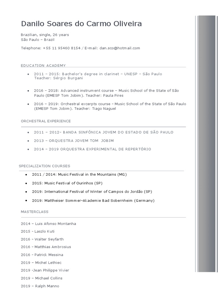 CV Danilo Soares PDF | PDF