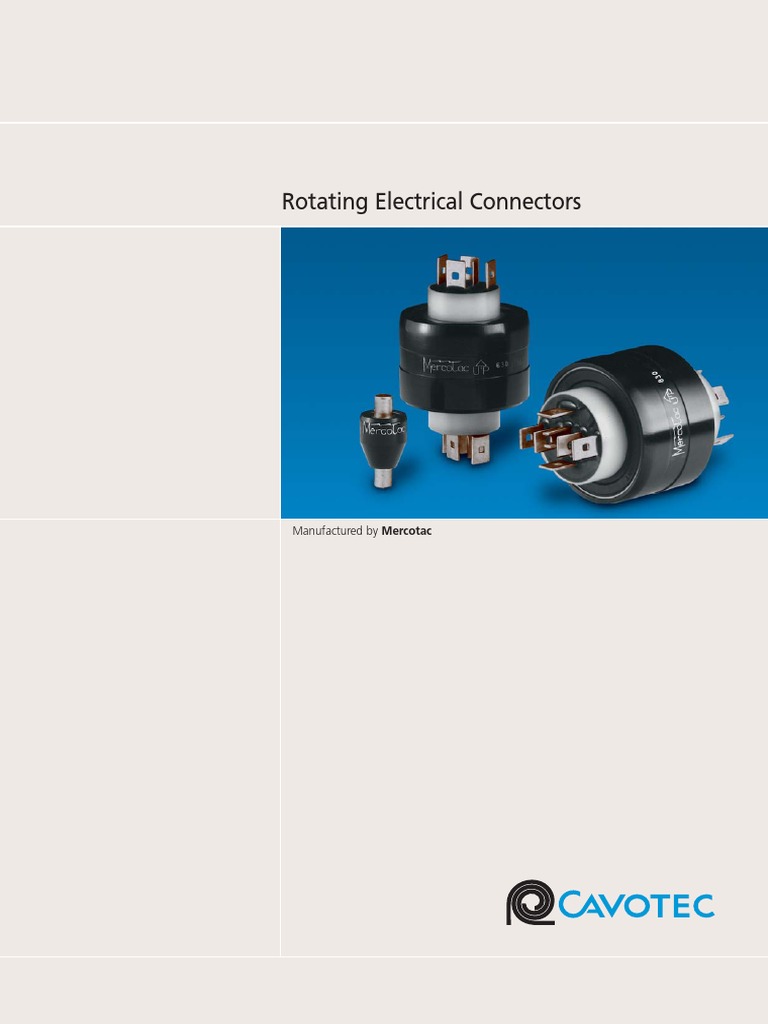 Rotating Electrical Connectors Catalogue | PDF | Electrical Connector ...