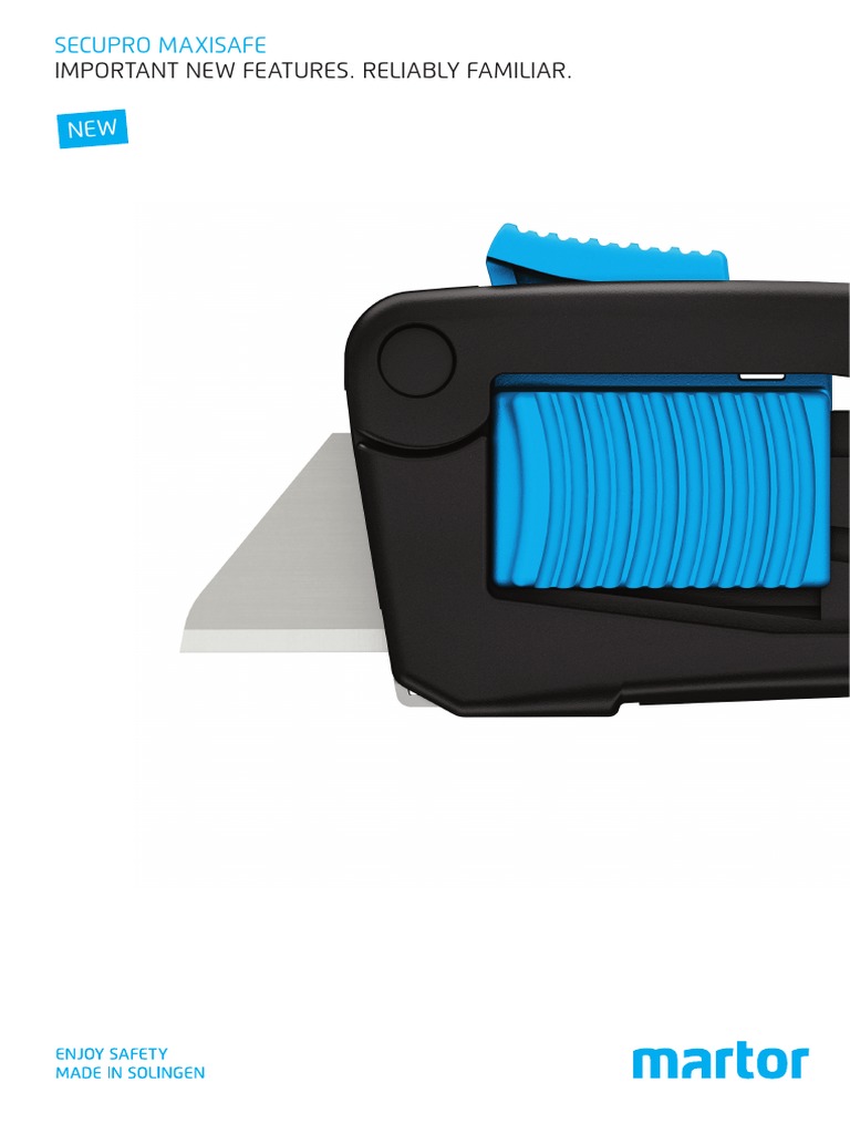 MARTOR SECUPRO MAXISAFE 10130610 Brochure GB | PDF | Knife | Blade