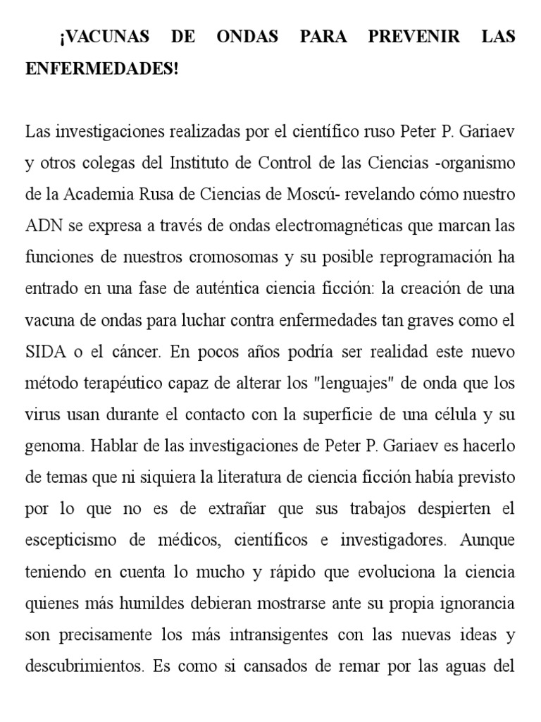 GARIAEV | PDF | Virus | Adn