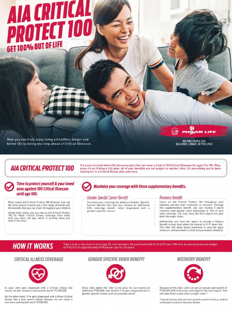 AIA Critical Protect 100 | PDF