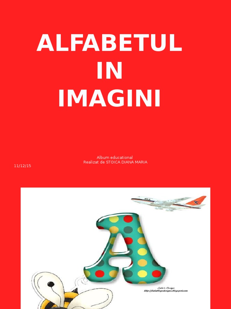 Alfabetul Cu Imagini | PDF