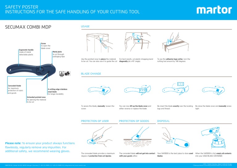 Secumax Combi MDP: Safety Poster Instructions For The Safe Handling of ...