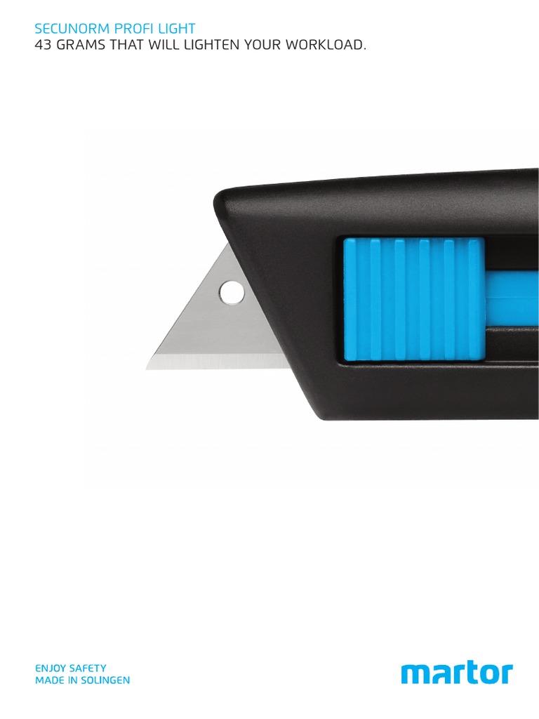 Martor - Secunorm Profi Light - GB | PDF | Blade | Knife