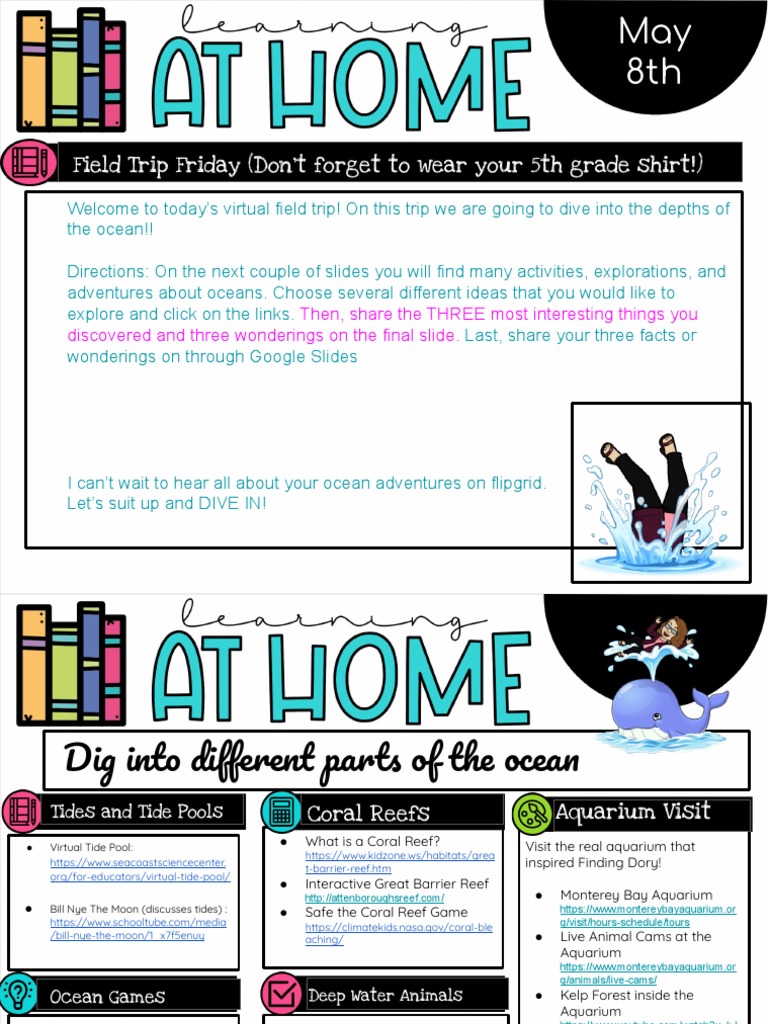 Virtual Ocean Field Trip | PDF | Oceans | Coral Reef