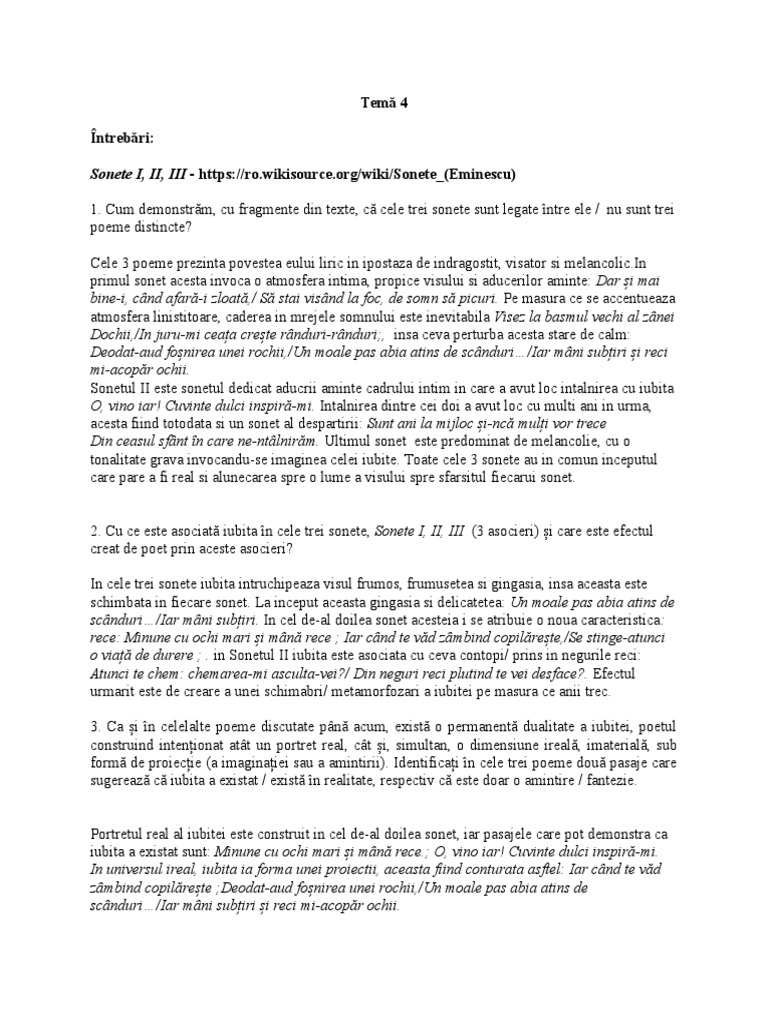 Sonete I, II, III | PDF