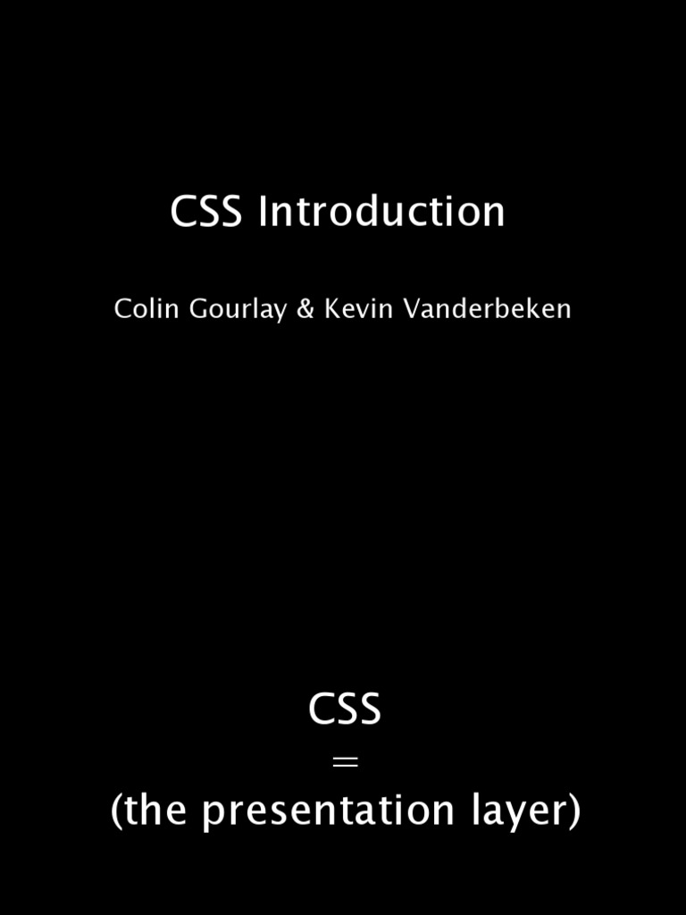 CSS Intro Covers Selectors, Properties & Values | PDF | Cascading Style ...