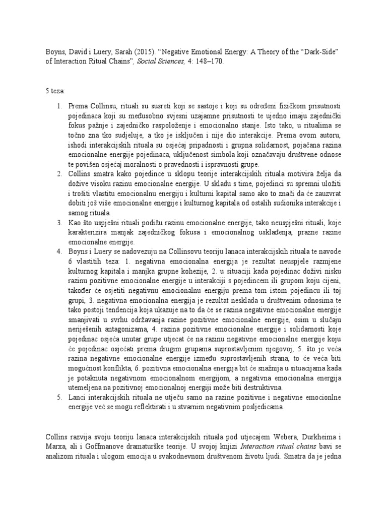 Eleonora Bjelogrlic 5 Teza | PDF