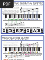 Piano Keyboard Diagram - Piano Keyboard Layout PDF | PDF | Piano | Clef