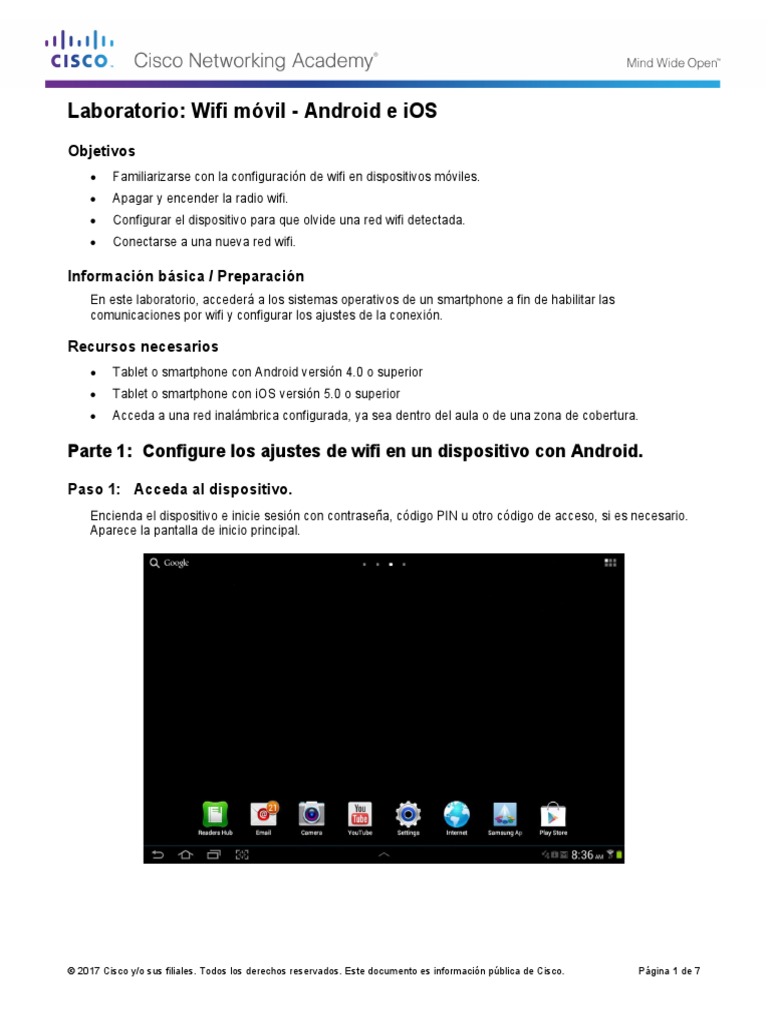6.6.2.4 Lab - Mobile Wi-Fi - Android and iOS | PDF | Wifi | Android ...