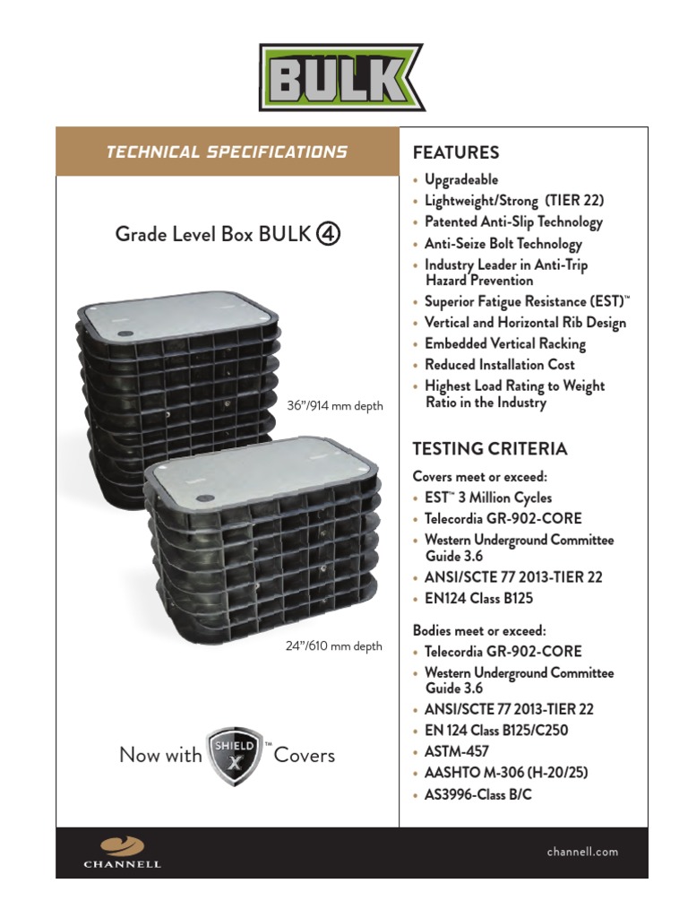Features Body Specifications Body Design: Grade Level Box BULK | PDF ...