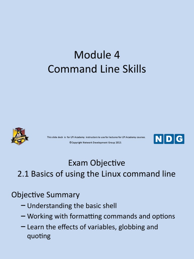LE Module 04 | PDF | Shell (Computing) | Command Line Interface