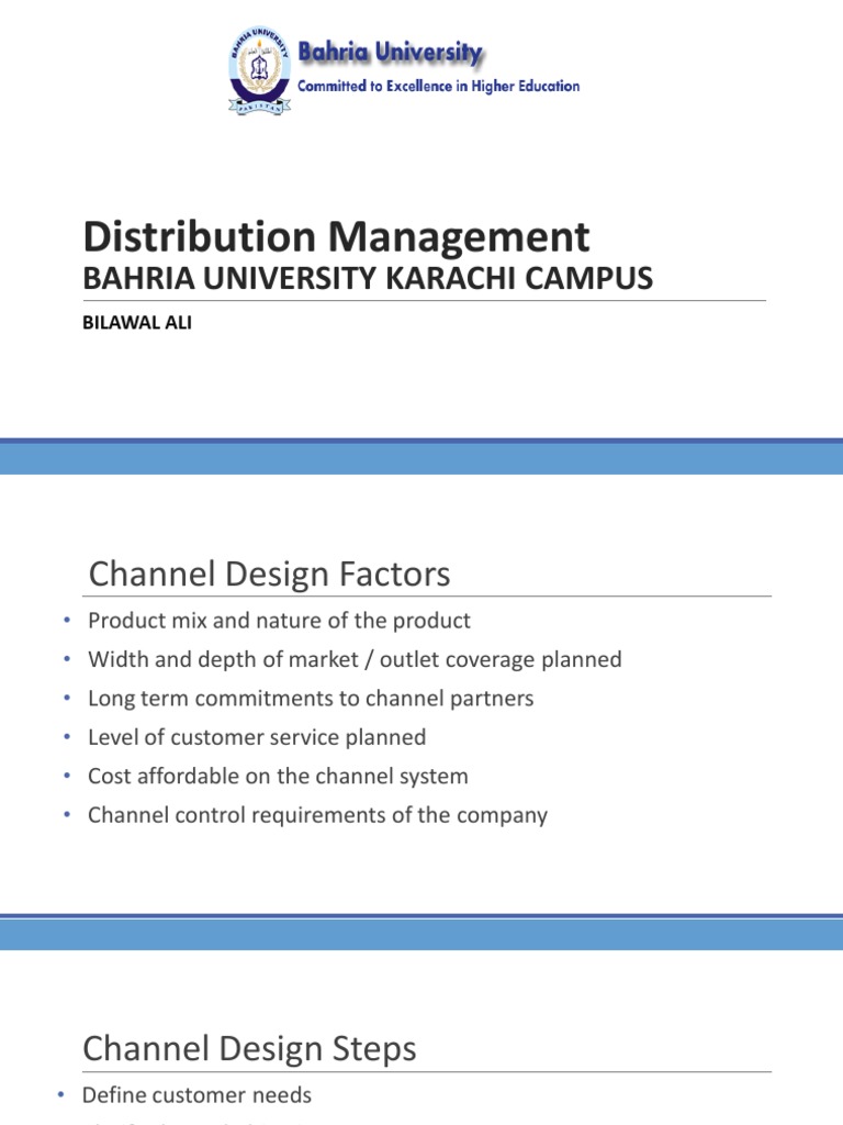 Distribution Management | PDF | Business | Marketing