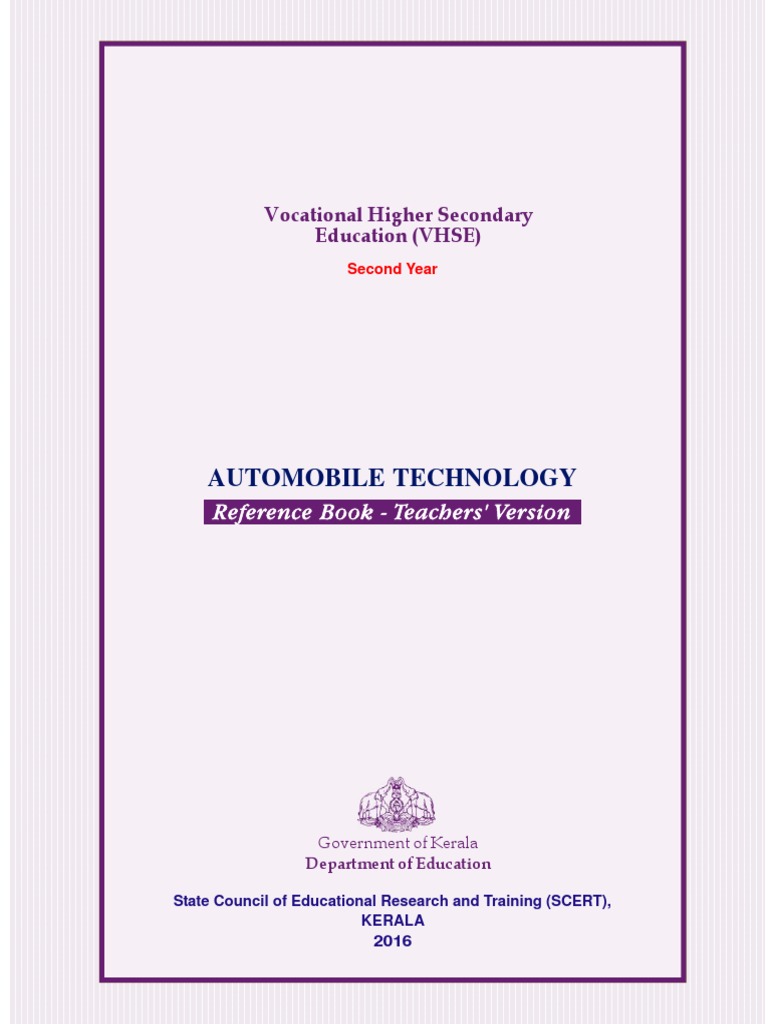 VHSE Automobile Technology Reference Guide | PDF | Ignition System ...