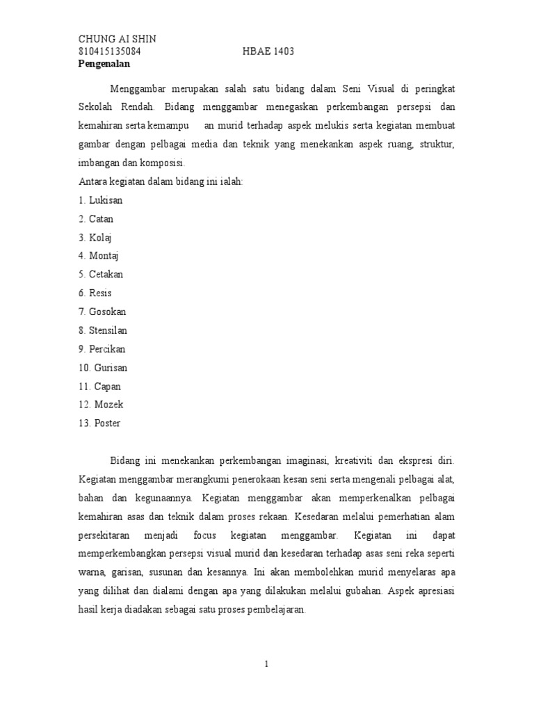 Teknik Resis Mudah dalam Seni Visual | PDF