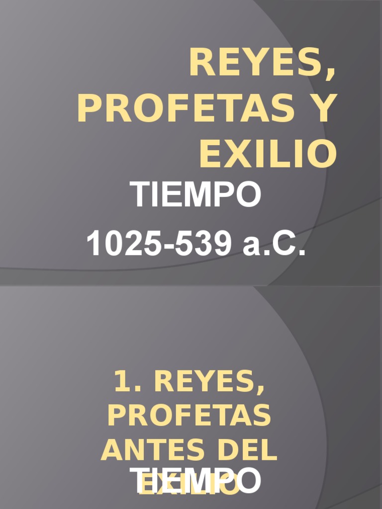 Reyes Profetas y Exilio | Descargar gratis PDF | Babilonia | Cautiverio ...