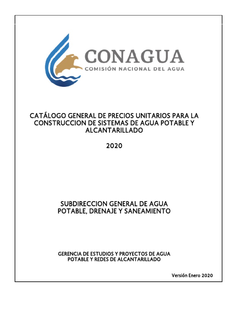 CONAGUA Cat - Logo - General - de - Construcci - N - de - Sistema - de - Agua - Potable - y ...
