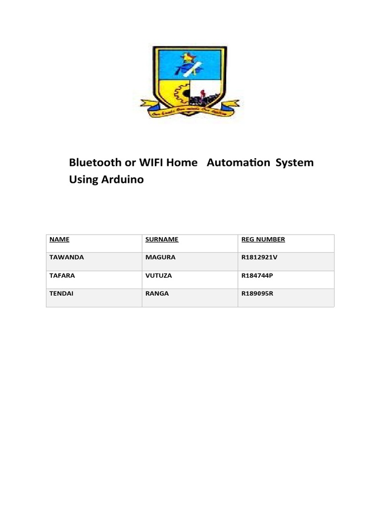 Home Automation System Project | PDF | Wi Fi | Automation