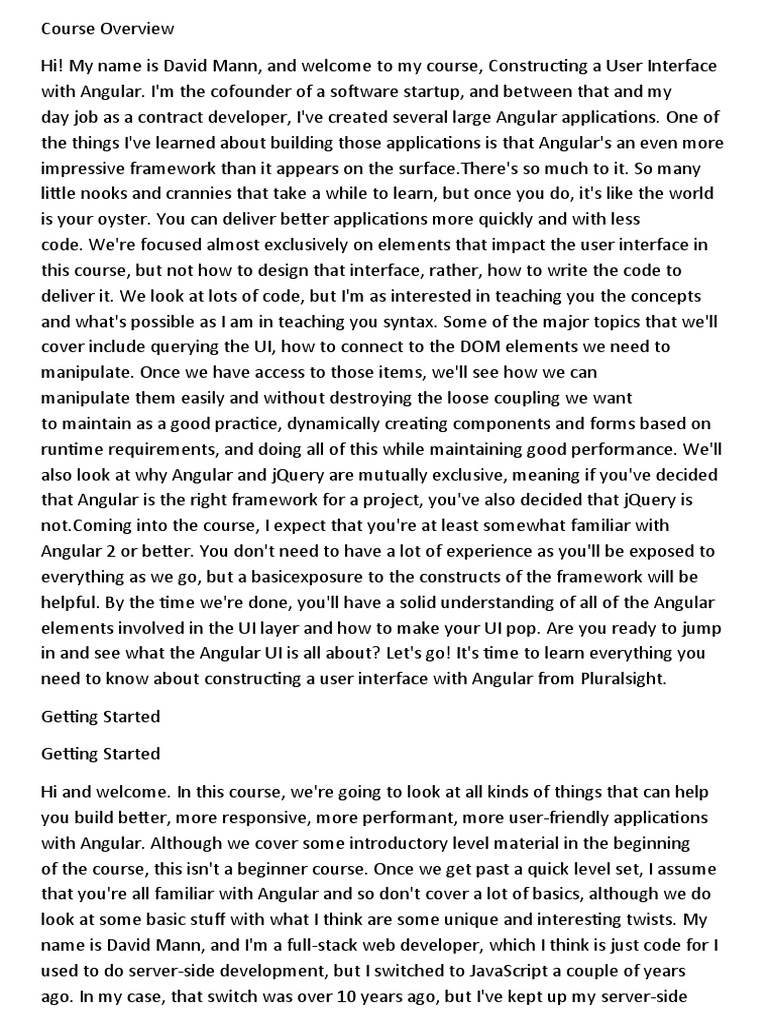 Constructing A User Interface With Angular | PDF | User Interface | Variable (Computer Science)