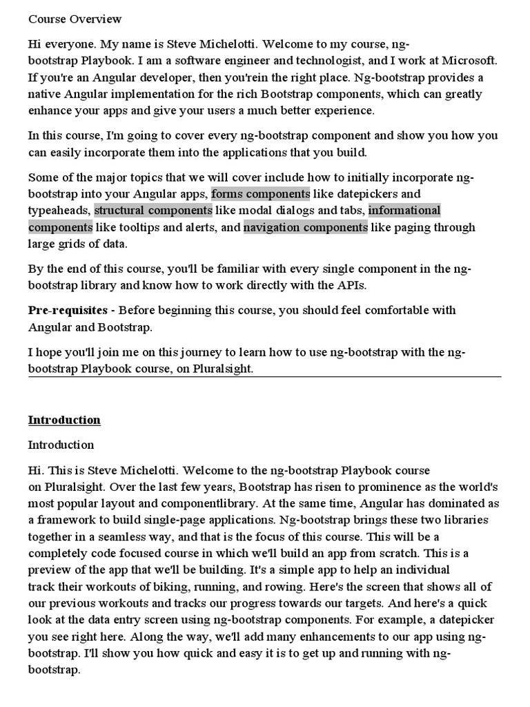 Course - Ng-Bootstrap Playbook | PDF | Bootstrap (Front End Framework) | Application Programming ...