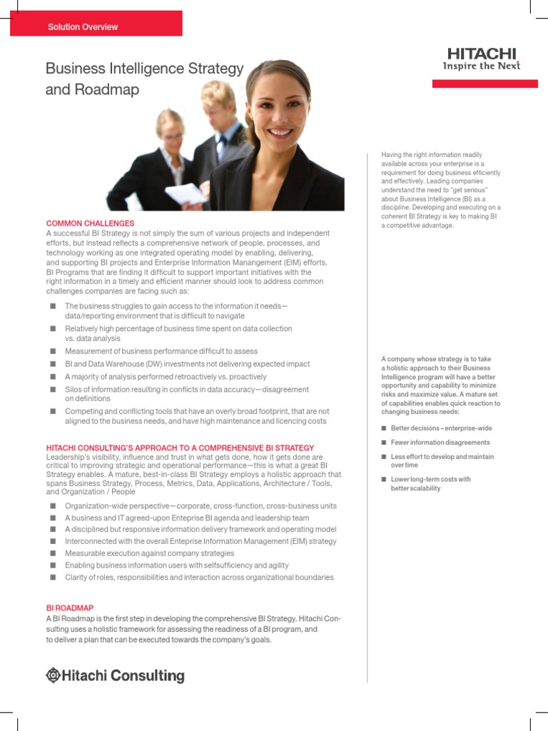 Hitachi - Business Intelligence Strategy and Roadmap PDF | PDF ...