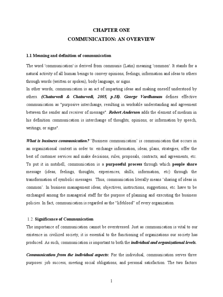 Business Communication Handout | Download Free PDF | Nonverbal ...
