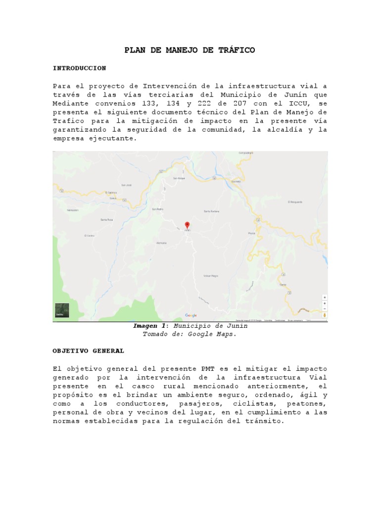 Plan de Manejo de Tráfico PDF | PDF | Peatonal | Transporte
