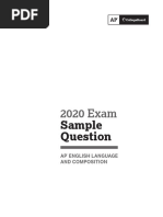 AP Seminar End-of-Course Exam: Sample Student Responses and Scoring ...