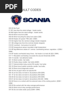 Scania Fault Codes | PDF | Relay | Electromagnetism