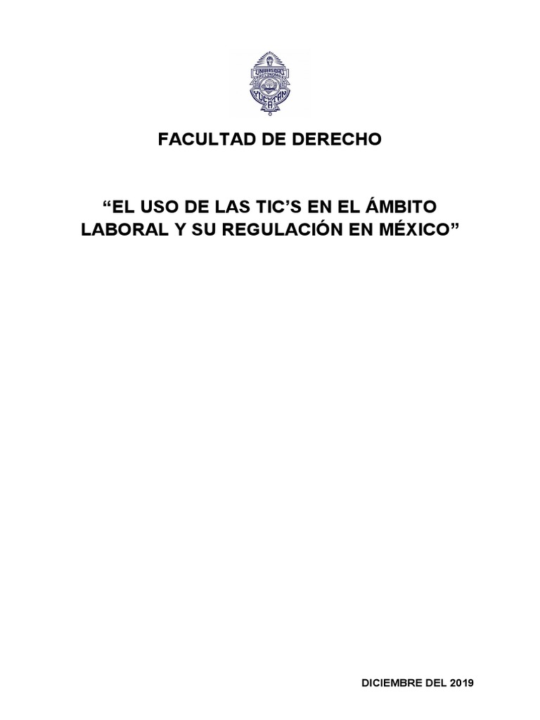 El Uso de Las Tics en El Ambito Laboral | PDF | Teletrabajo ...