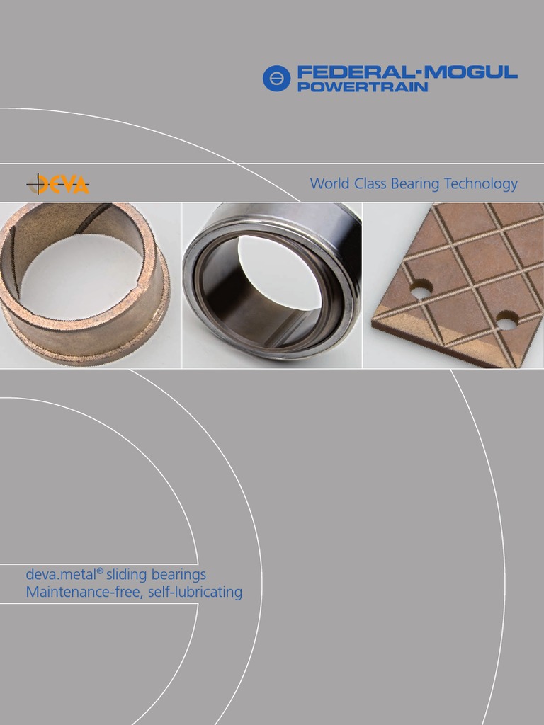 Deva - Metal Alloy Bearings | PDF | Bearing (Mechanical) | Metals