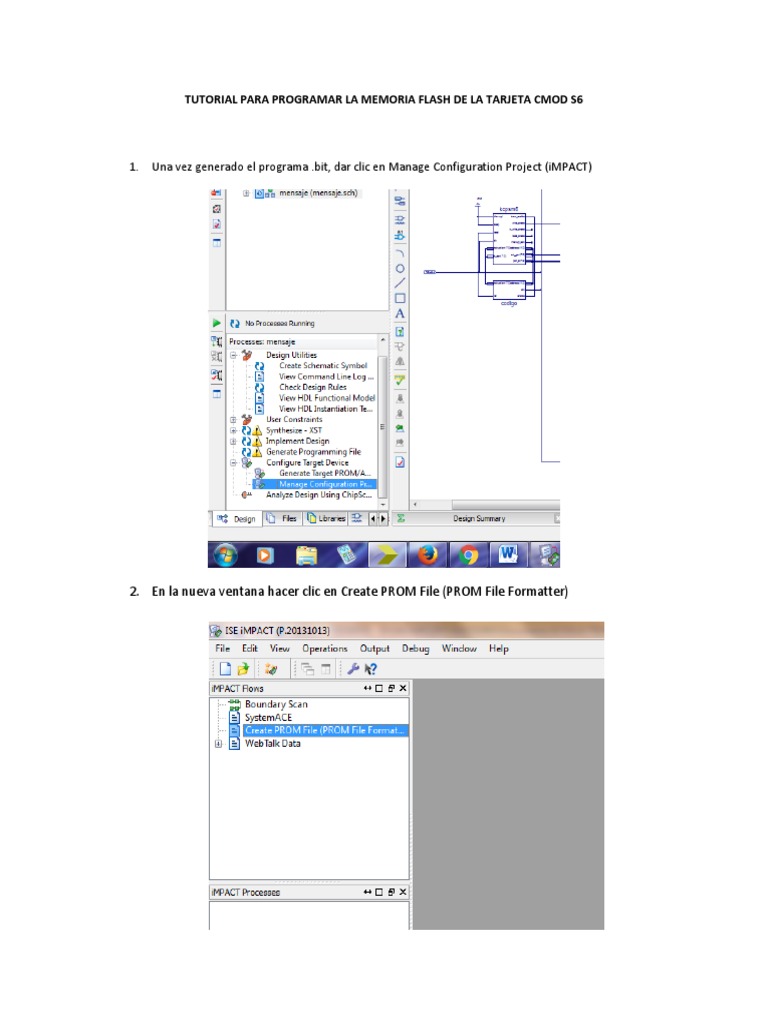 Programación de Memoria Flash CMOD S6 | PDF