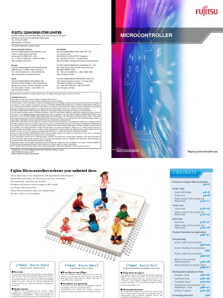 Microcontroller Microcontroller: Fujitsu Semiconductor Limited Fujitsu ...